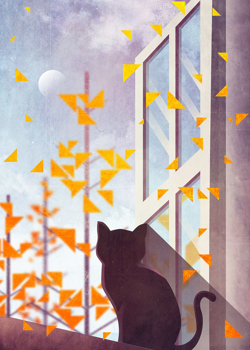 'The Last Autumn Leaves' Poster, picture, metal print, paint by Annisa ...