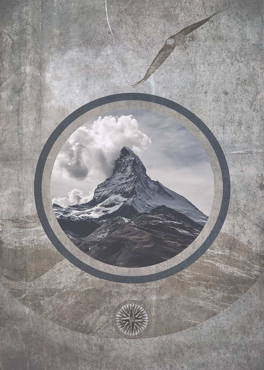 'Where eagles fly' Poster, picture, metal print, paint by Emese Horvath ...