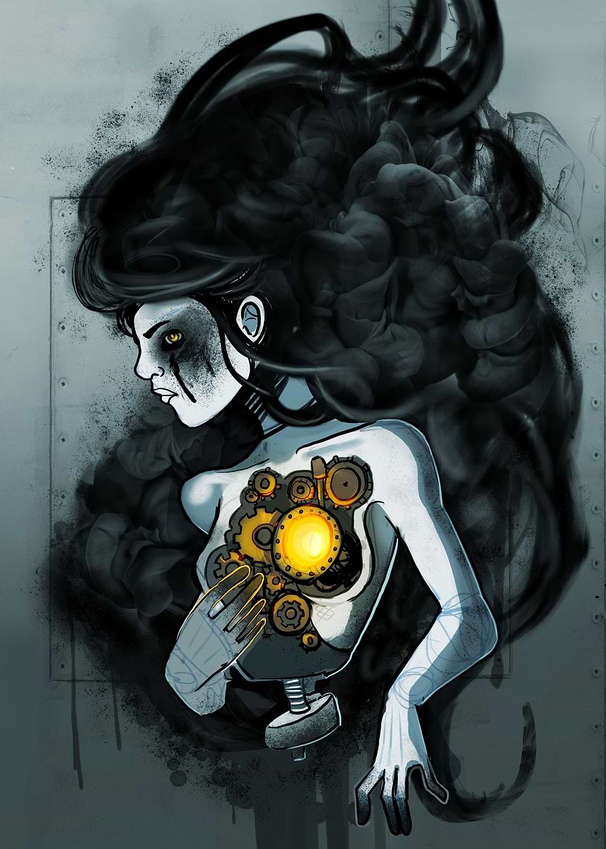 'Modern Ghosts' Poster, picture, metal print, paint by Ashenwave | Displate