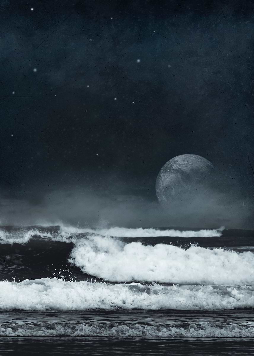 '9th Nightwave' Poster, picture, metal print, paint by Dirk Wüstenhagen ...