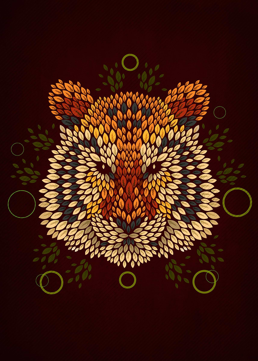 'Tiger Face' Poster, picture, metal print, paint by Q Artwork | Displate