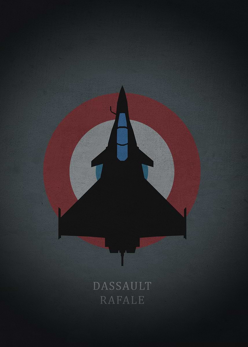 'Dassault Rafale' Poster, picture, metal print, paint by Iwoko | Displate