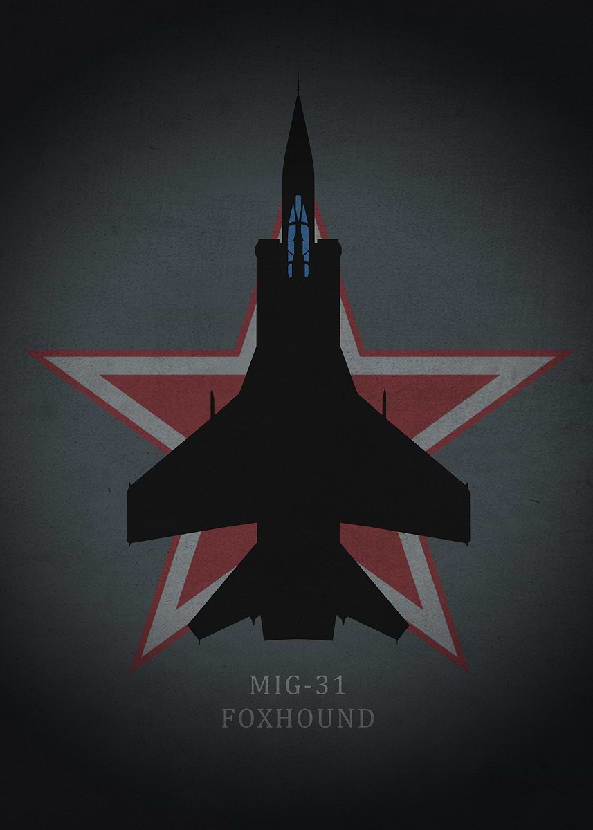 'MIG-31 Foxhound' Poster, picture, metal print, paint by Iwoko | Displate