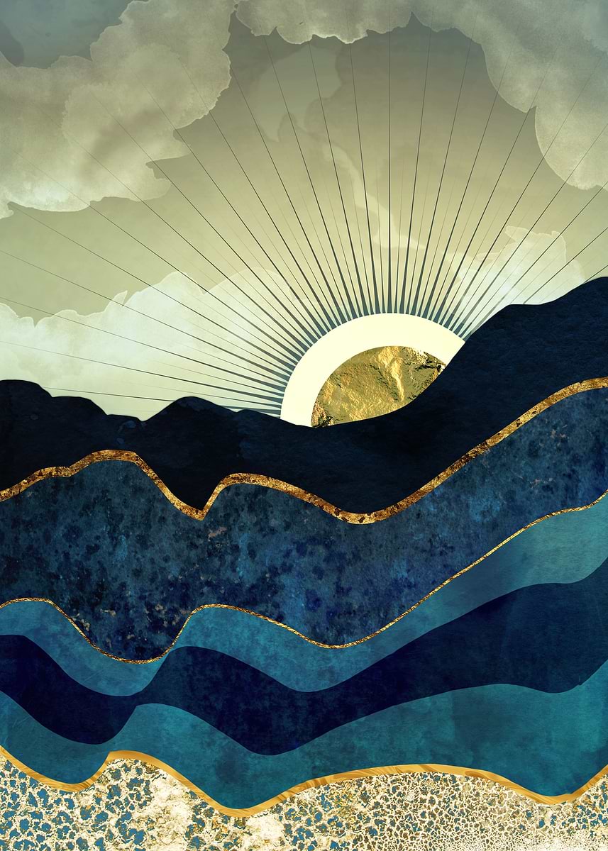 'Post Eclipse' Poster, picture, metal print, paint by SpaceFrog Designs ...