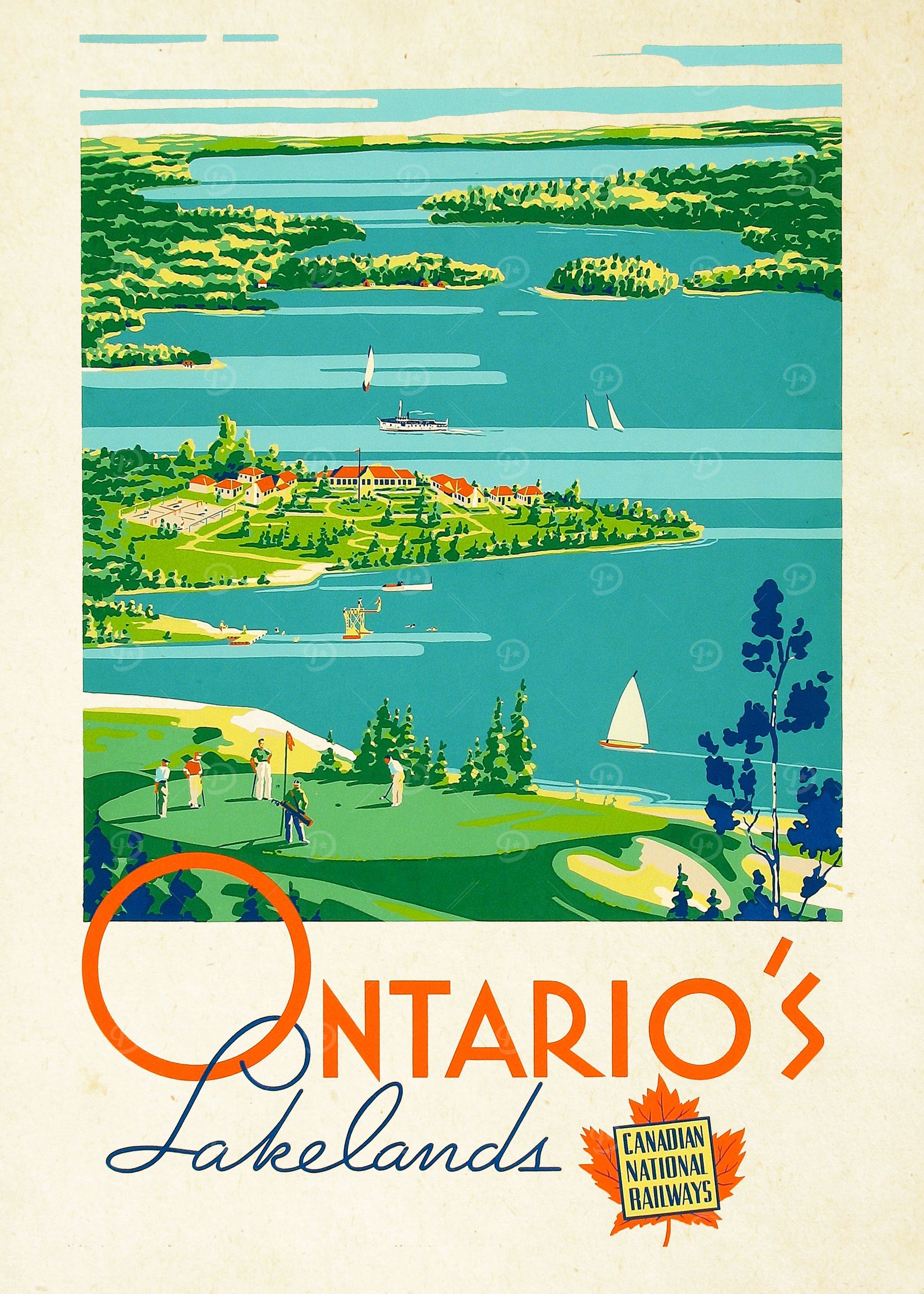 'Vintage Travel Poster' Poster, picture, metal print, paint by Fine Art ...