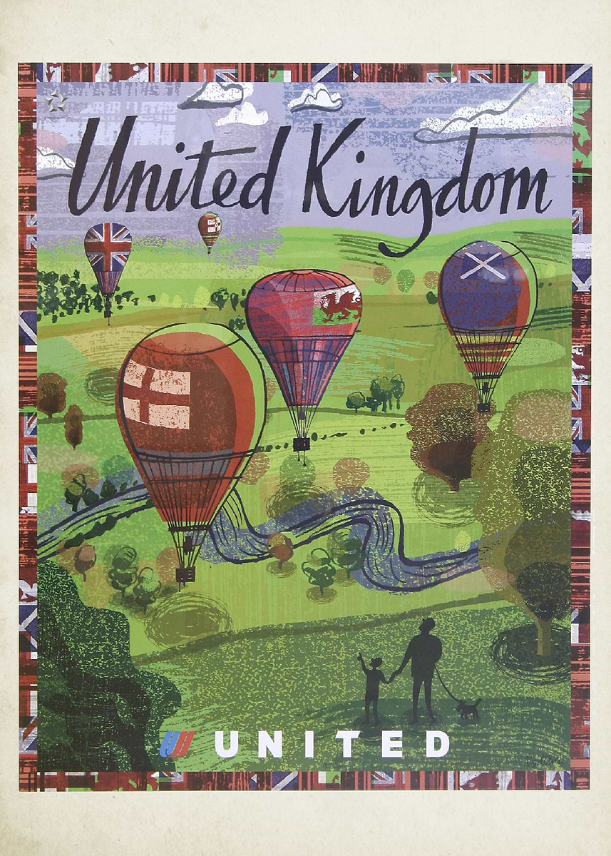 'Vintage Travel Poster' Poster, picture, metal print, paint by Fine Art ...