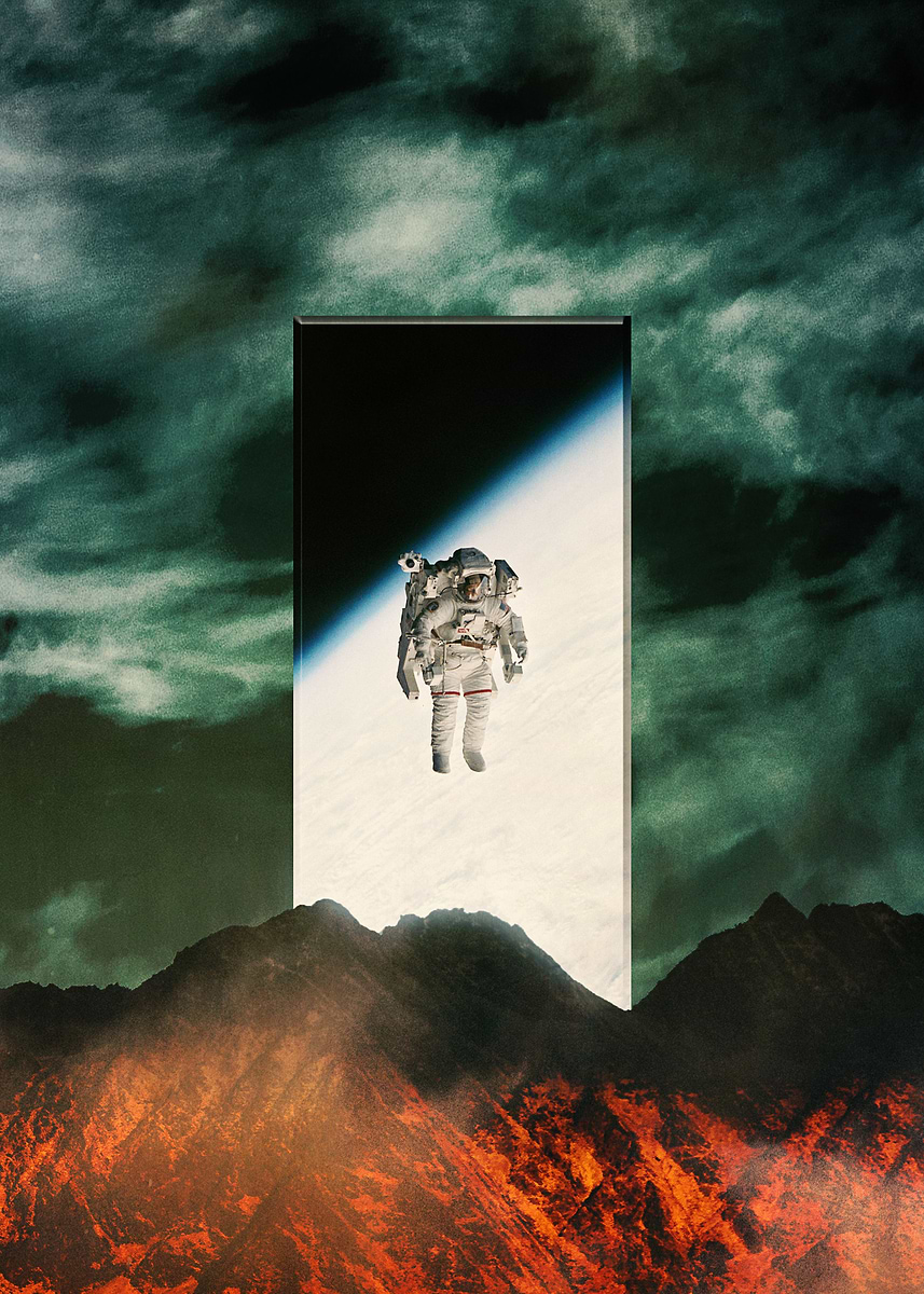 'Landing ' Poster, picture, metal print, paint by seam less | Displate