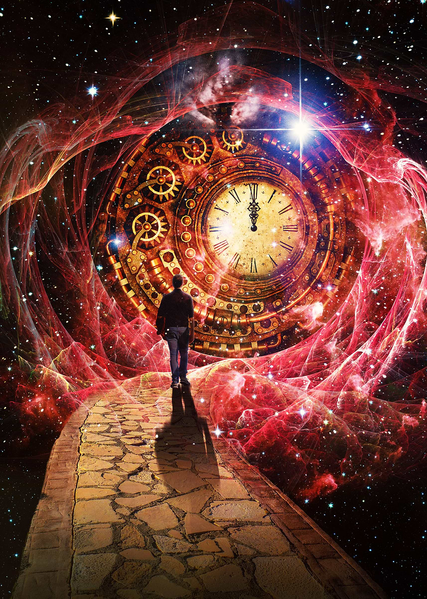 'Time and Space' Poster, picture, metal print, paint by seam less ...