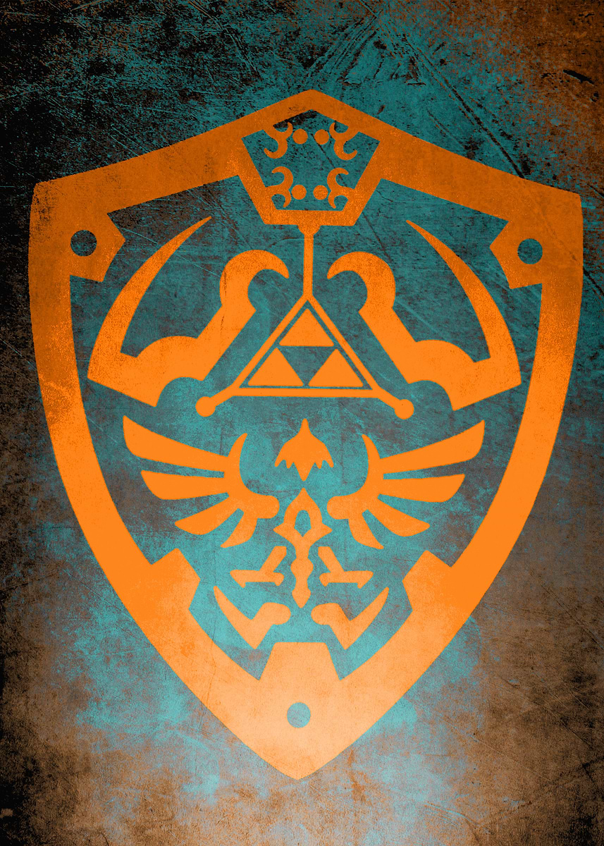 'Zelda Shield XII' Poster, picture, metal print, paint by Scar Design ...