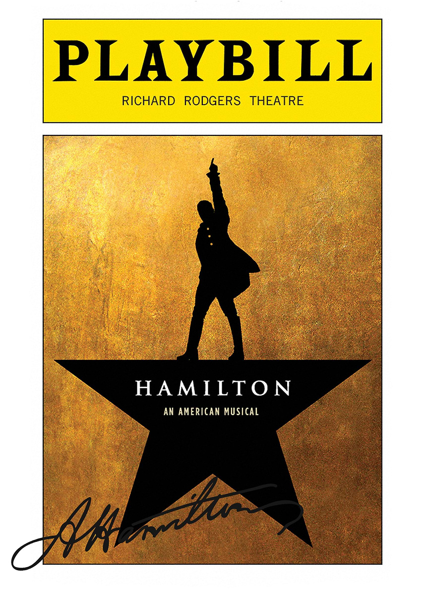 'Hamilton Playbill' Poster, picture, metal print, paint by Silas Hann ...