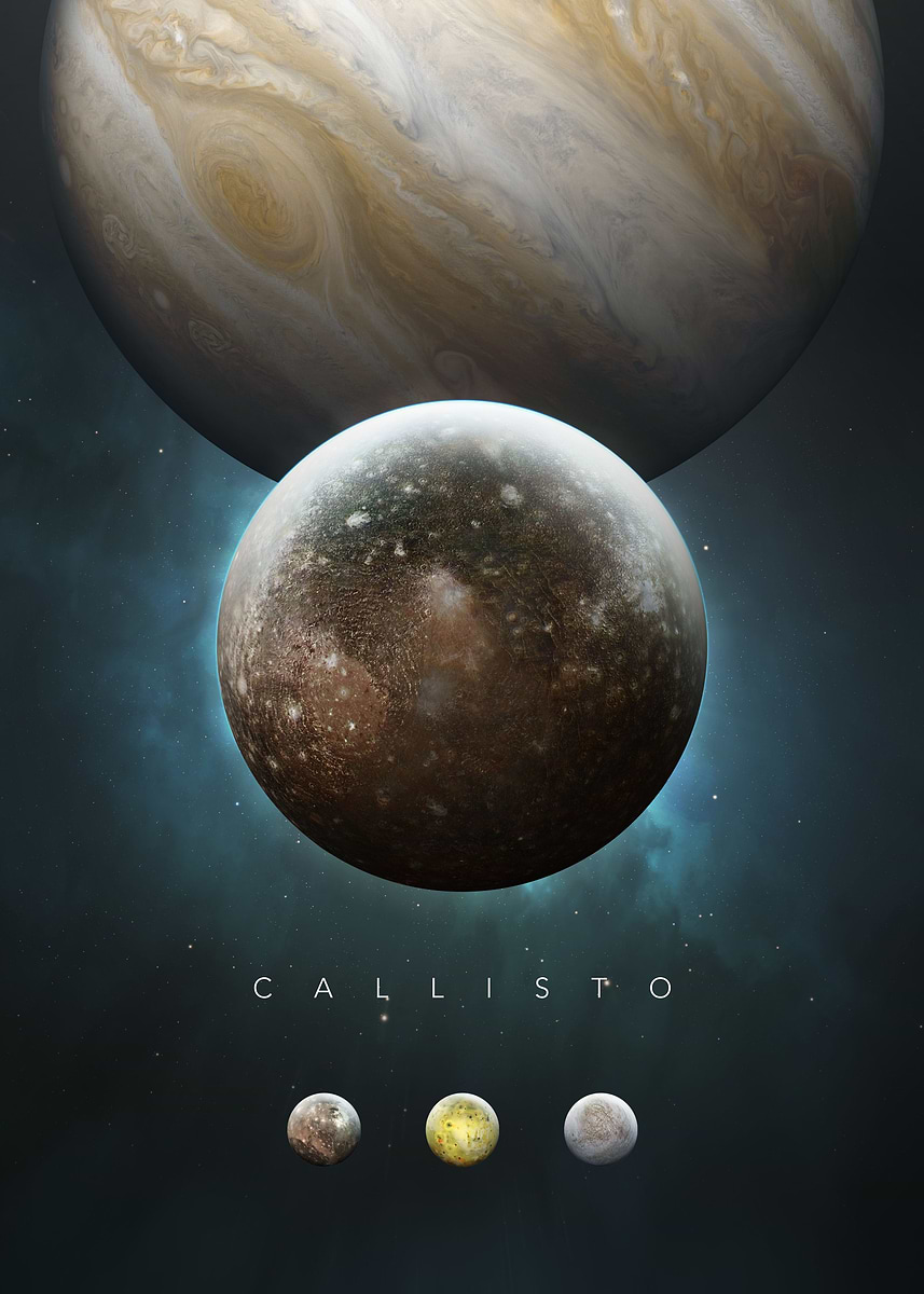 'A Portrait of the Solar System: Callisto' Poster, picture, metal print ...