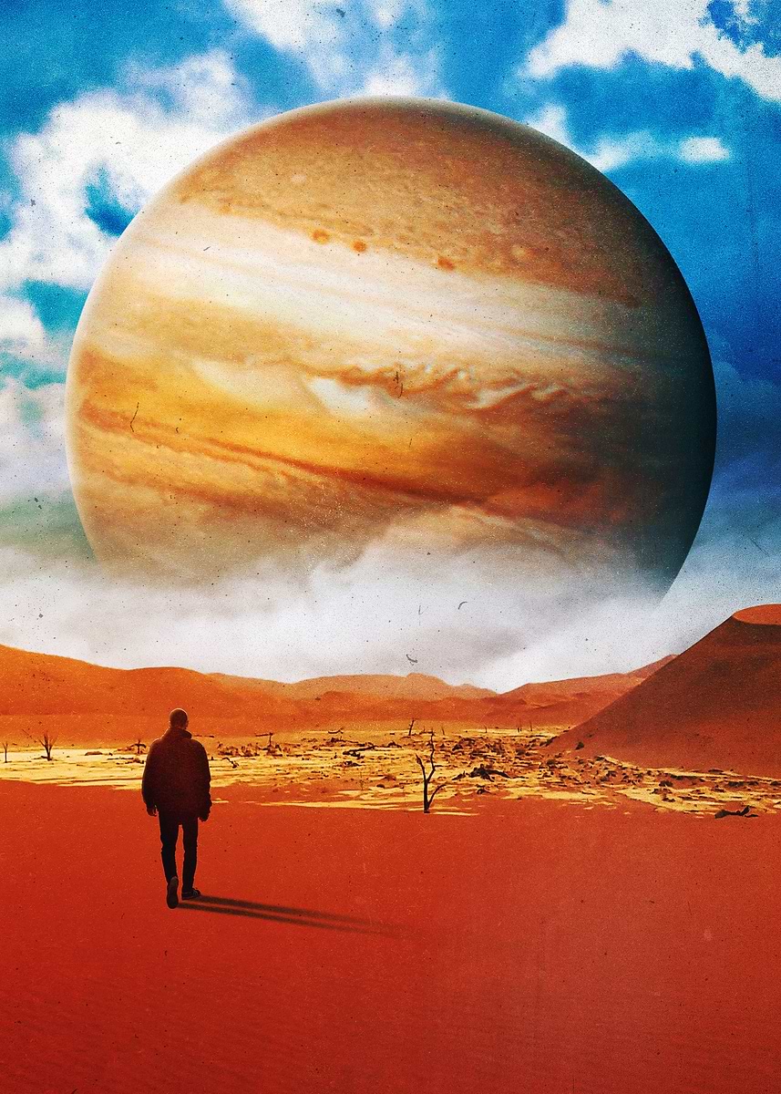 'Crossing The Desert' Poster, picture, metal print, paint by seam less ...