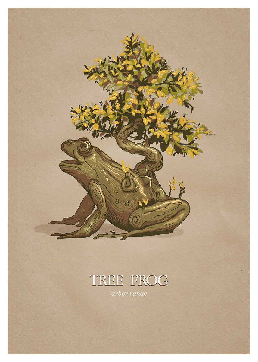 'Tree Frog' Poster, picture, metal print, paint by Frederick Hoffman ...