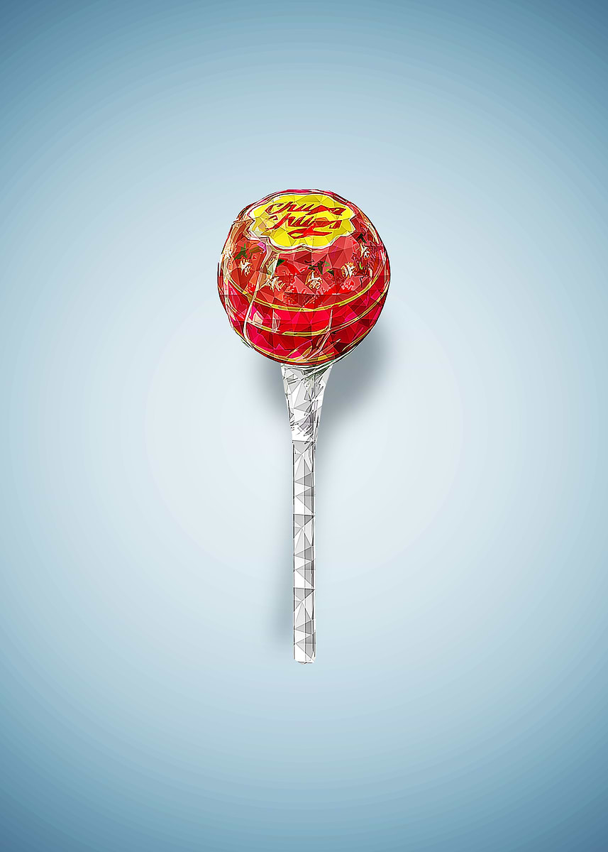 'Chupa Chups' Poster, picture, metal print, paint by Tatjana | Displate