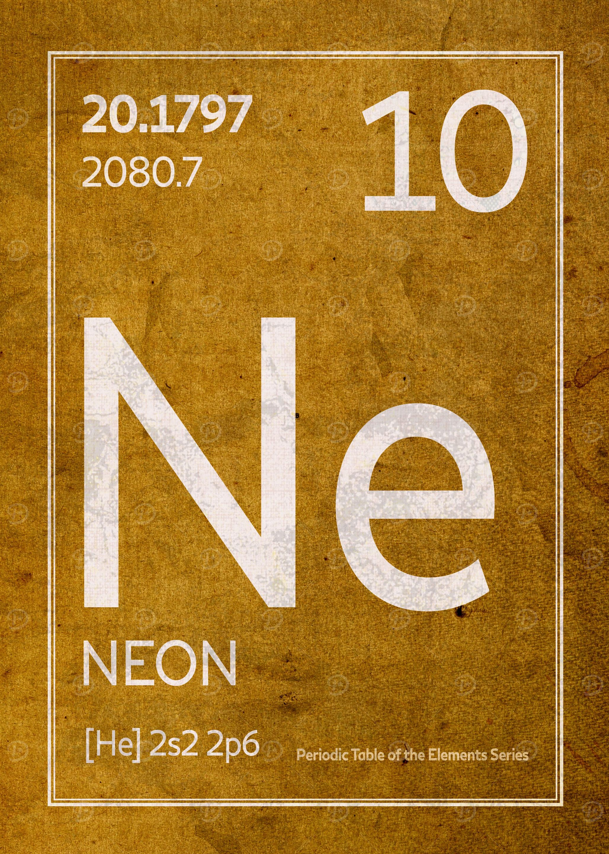 'Neon Element Patent' Poster, picture, metal print, paint by Design ...