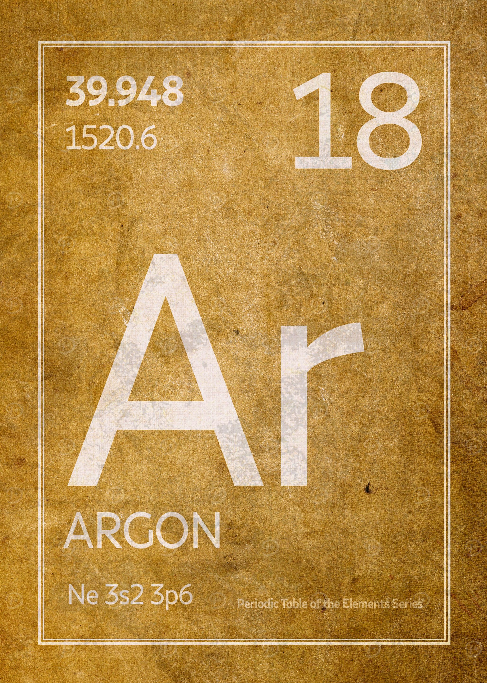 'Argon Element' Poster, picture, metal print, paint by Design Turnpike ...