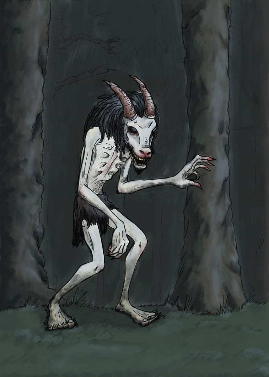 'The Goatman' Poster, picture, metal print, paint by Edgard Nogueira ...