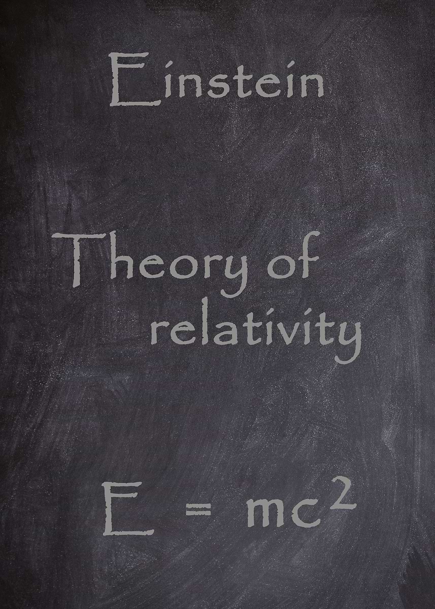 'Theory of relativity ' Poster, picture, metal print, paint by Erzsébet ...