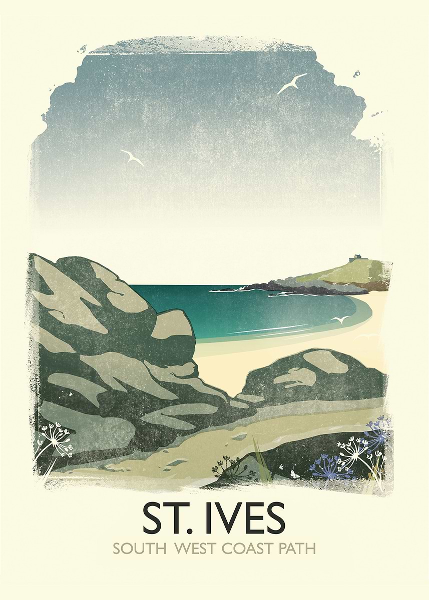 'St Ives II' Poster, picture, metal print, paint by Rick Smith ...