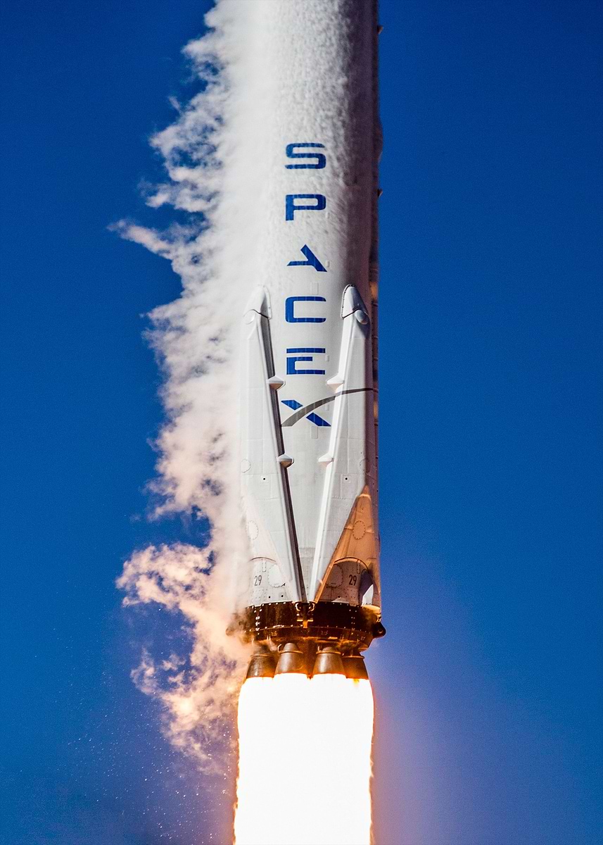 'SpaceX Launch' Poster, picture, metal print, paint by Conceptual ...