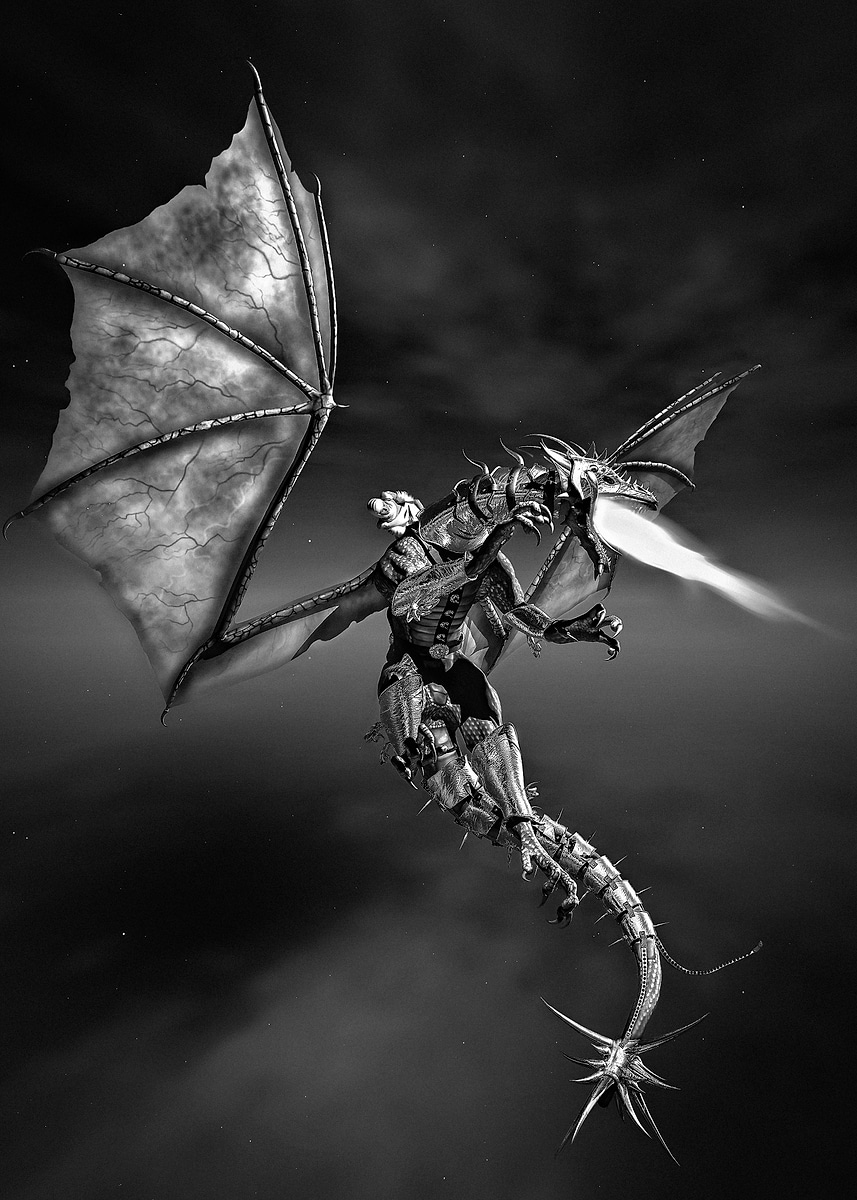 'Dragon Rider' Poster, picture, metal print, paint by Bob Orsillo ...