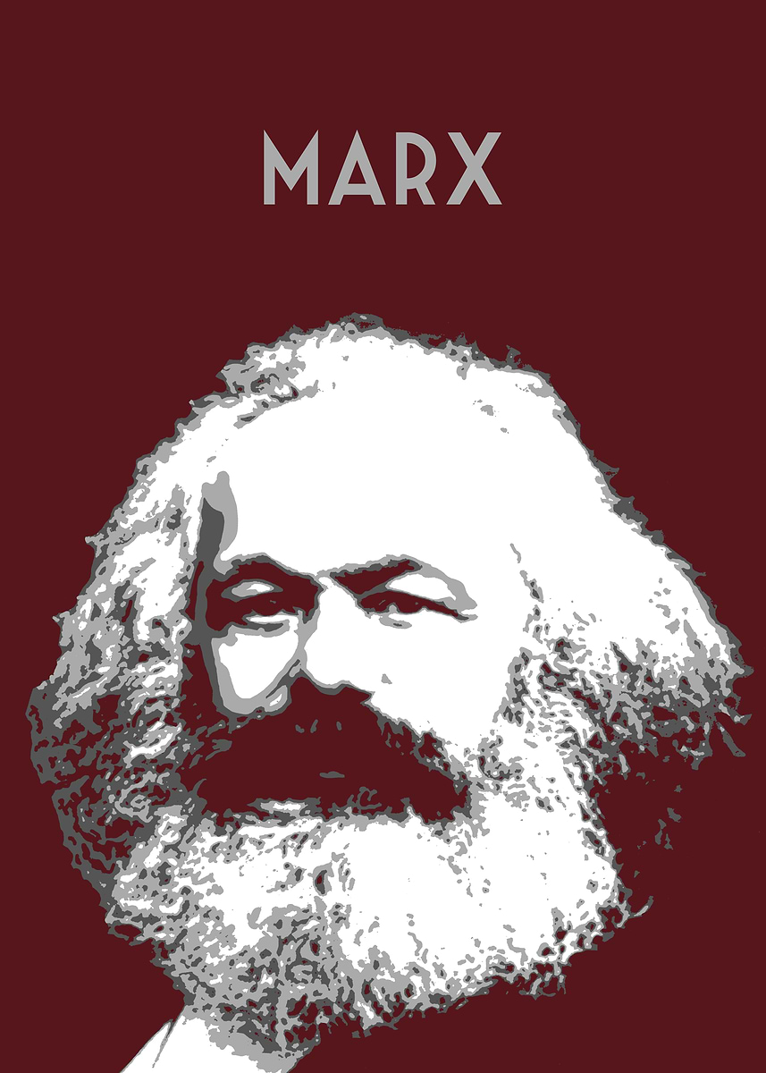 'Karl Marx' Poster, picture, metal print, paint by Savant Designs ...