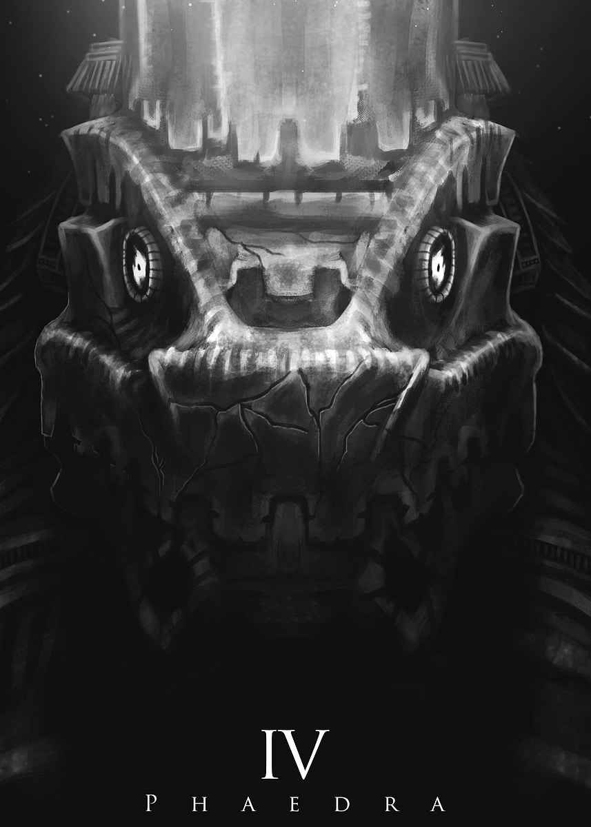 'Phaedra IV Colossus' Poster, picture, metal print, paint by The ...