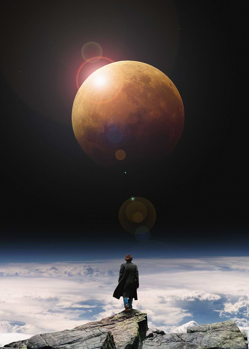 'Galactic View' Poster, picture, metal print, paint by Taudalpoi | Displate