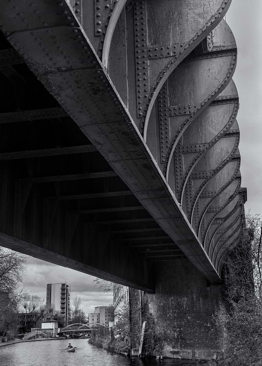 'Riveted Railway bridge' Poster, picture, metal print, paint by ...