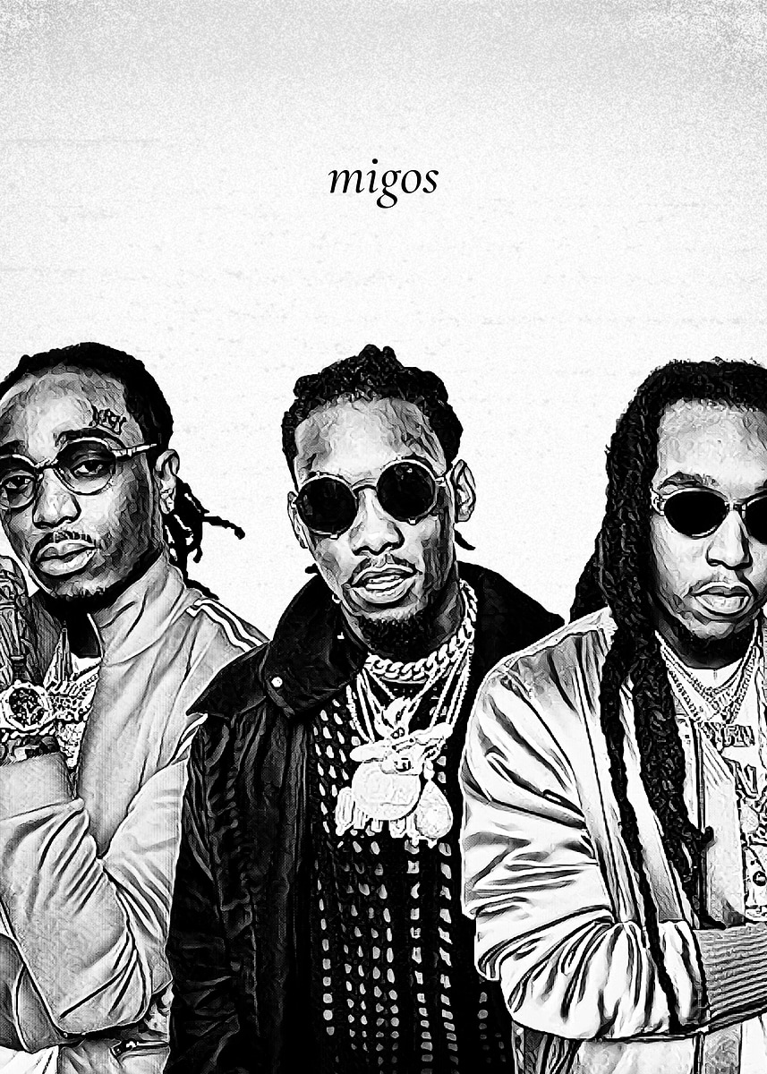 'Migos ' Poster, picture, metal print, paint by Oliver Schalck | Displate