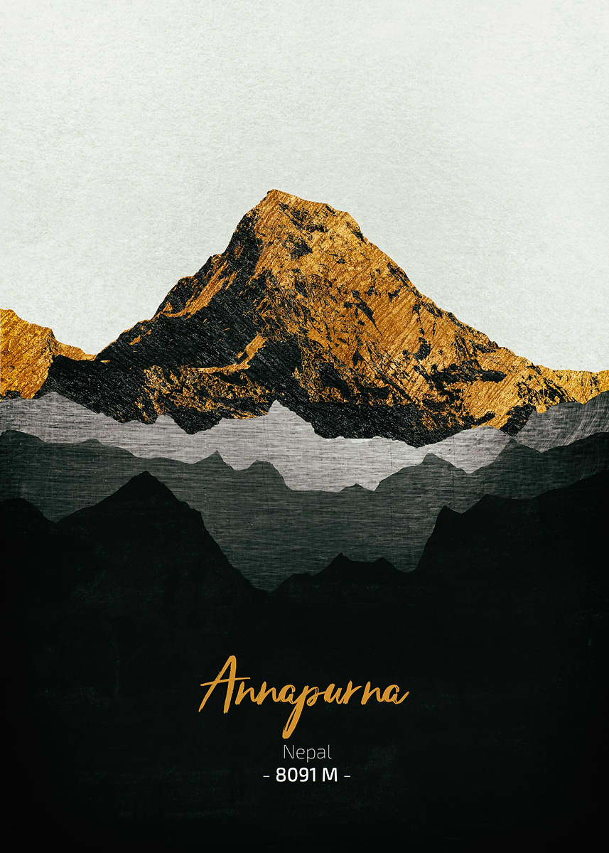'Annapurna' Poster, picture, metal print, paint by Tobias Roetsch ...