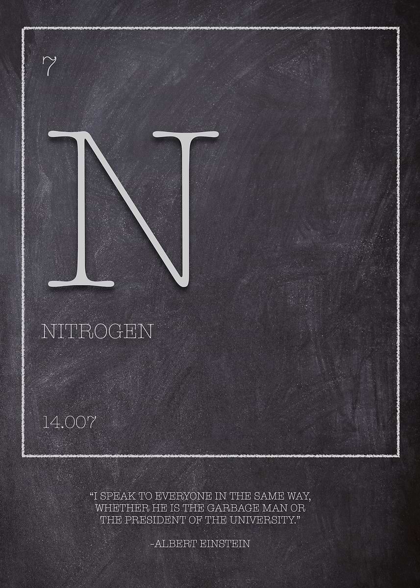 'Nitrogen' Poster, picture, metal print, paint by Chad Clarke | Displate