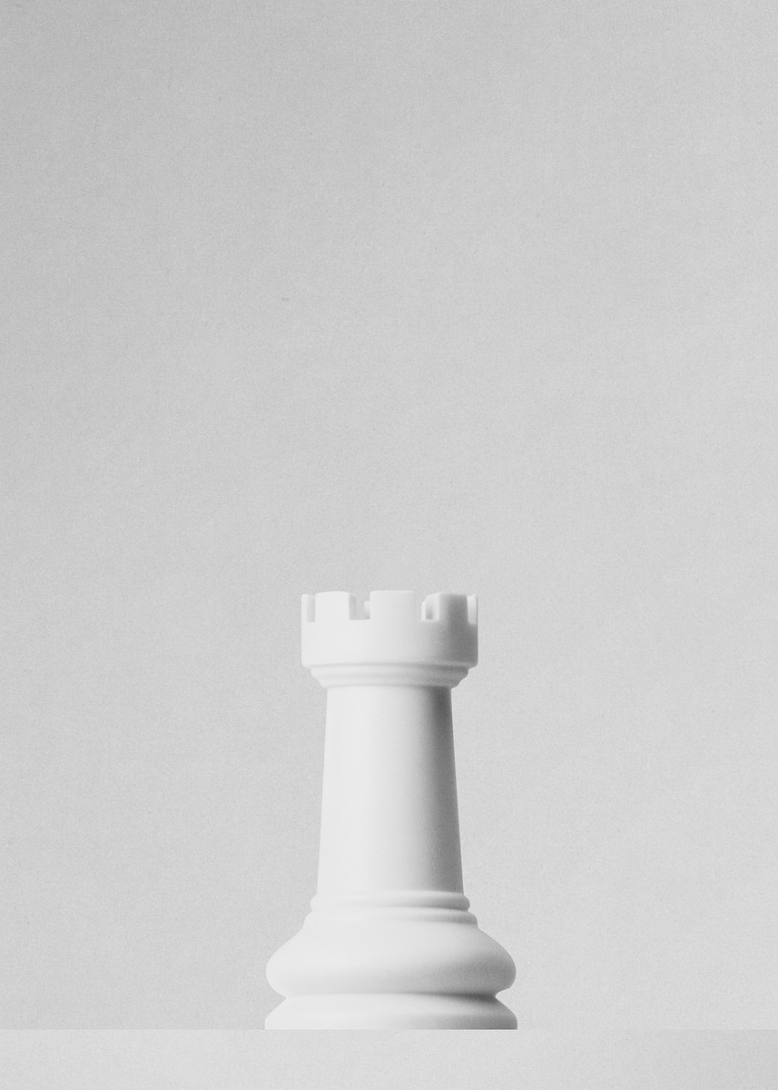 'The White Rook' Poster, picture, metal print, paint by Daniel Coulmann ...