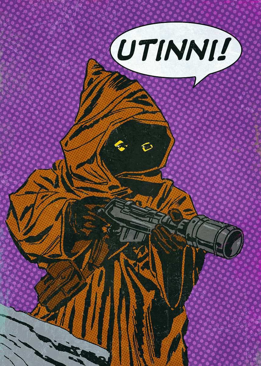'Utinni' Poster, picture, metal print, paint by Star Wars | Displate