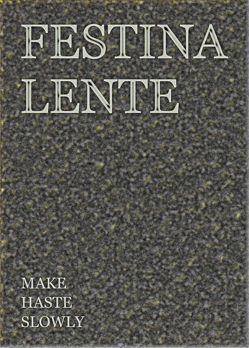 'Make Haste Slowly' Poster, picture, metal print, paint by Creatify ...