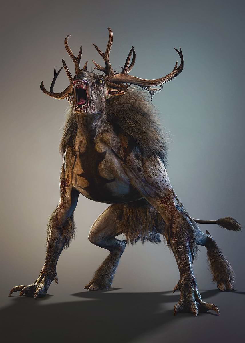 'Fiend' Poster, picture, metal print, paint by Witcher 3 | Displate