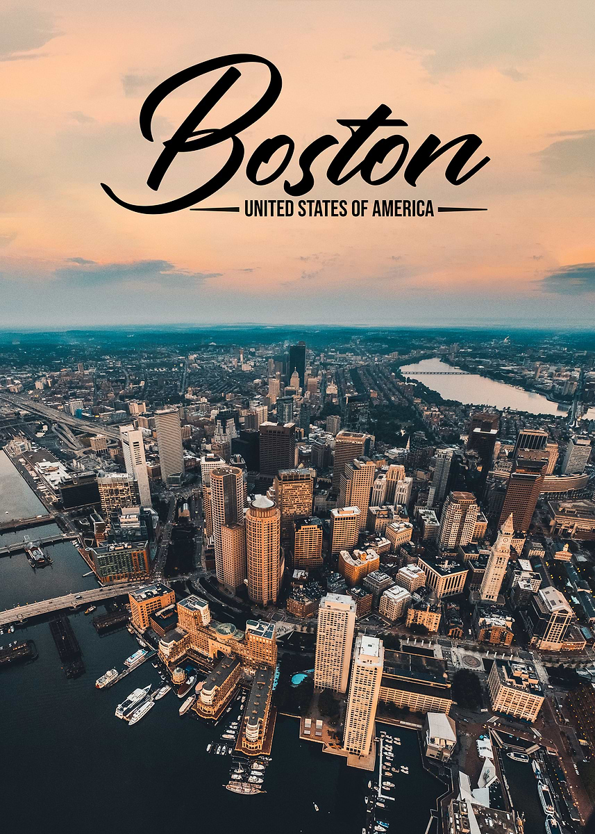 'Boston ' Poster, picture, metal print, paint by Tim Kaiser | Displate