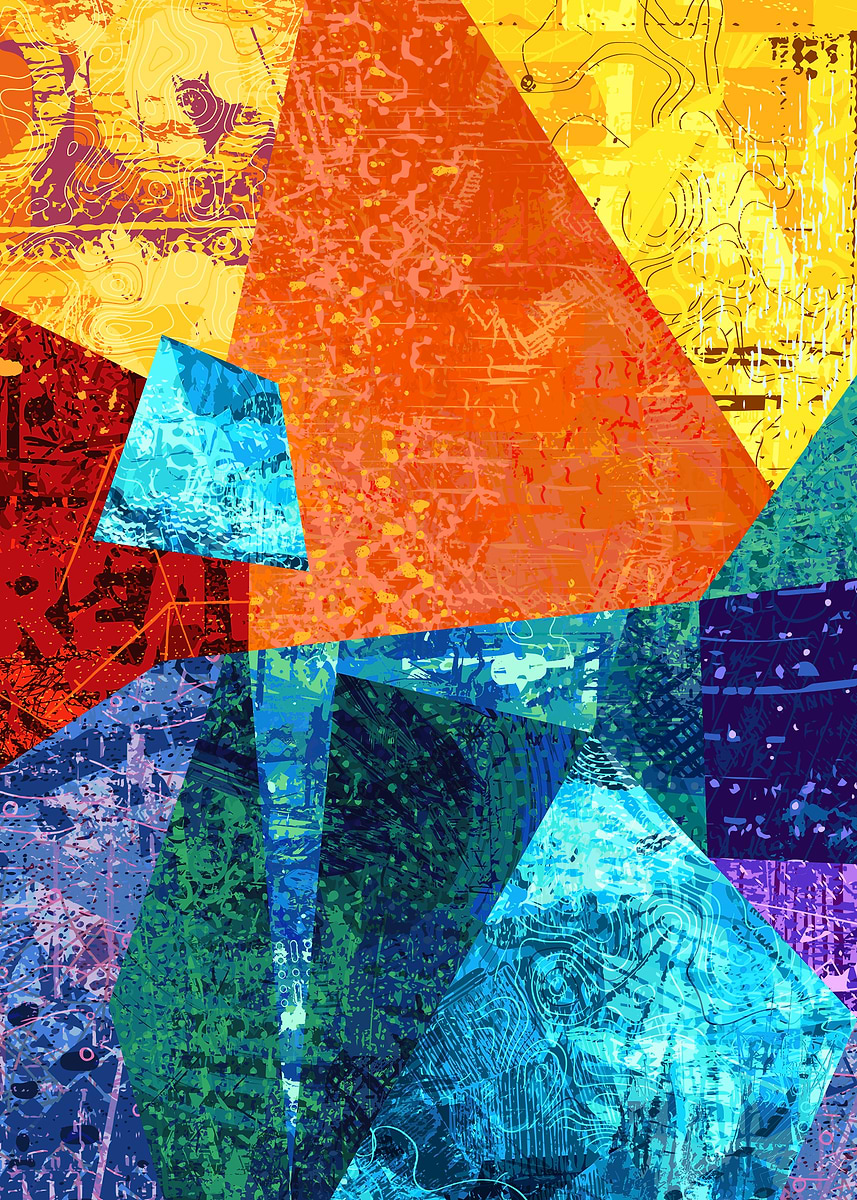 'Color Break 07' Poster, picture, metal print, paint by Nick Whitehoune ...