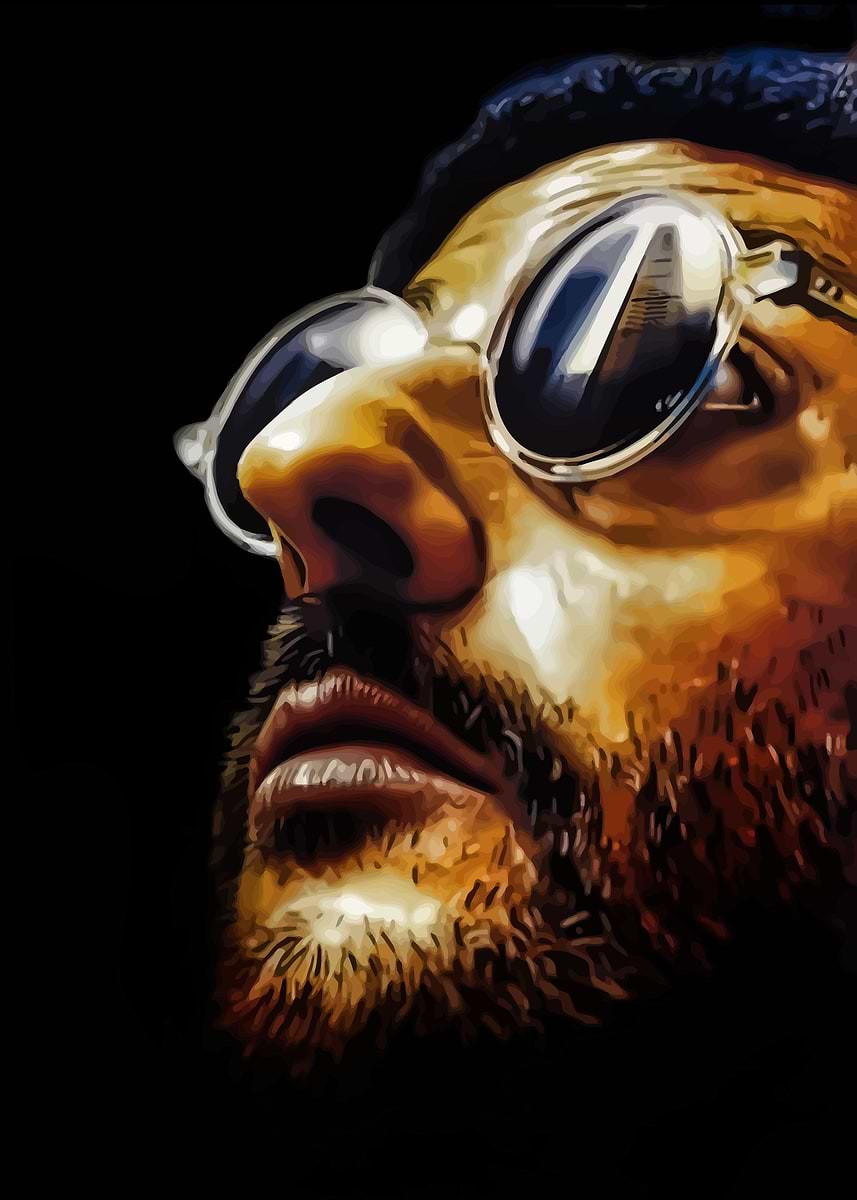 'Leon Colored' Poster, picture, metal print, paint by Tom Cage | Displate