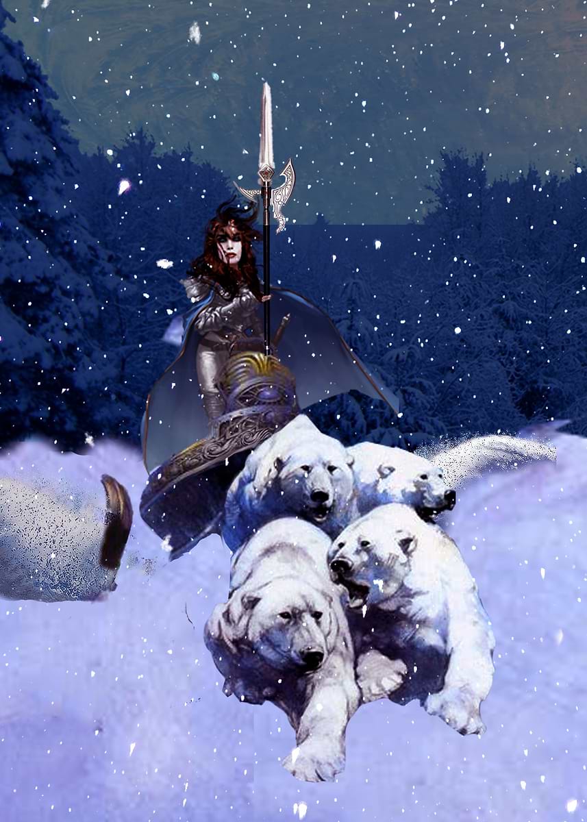'Snow Queen' Poster, picture, metal print, paint by Jack Holke | Displate