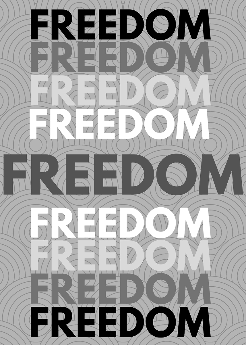 'freedom' Poster, picture, metal print, paint by Jose | Displate