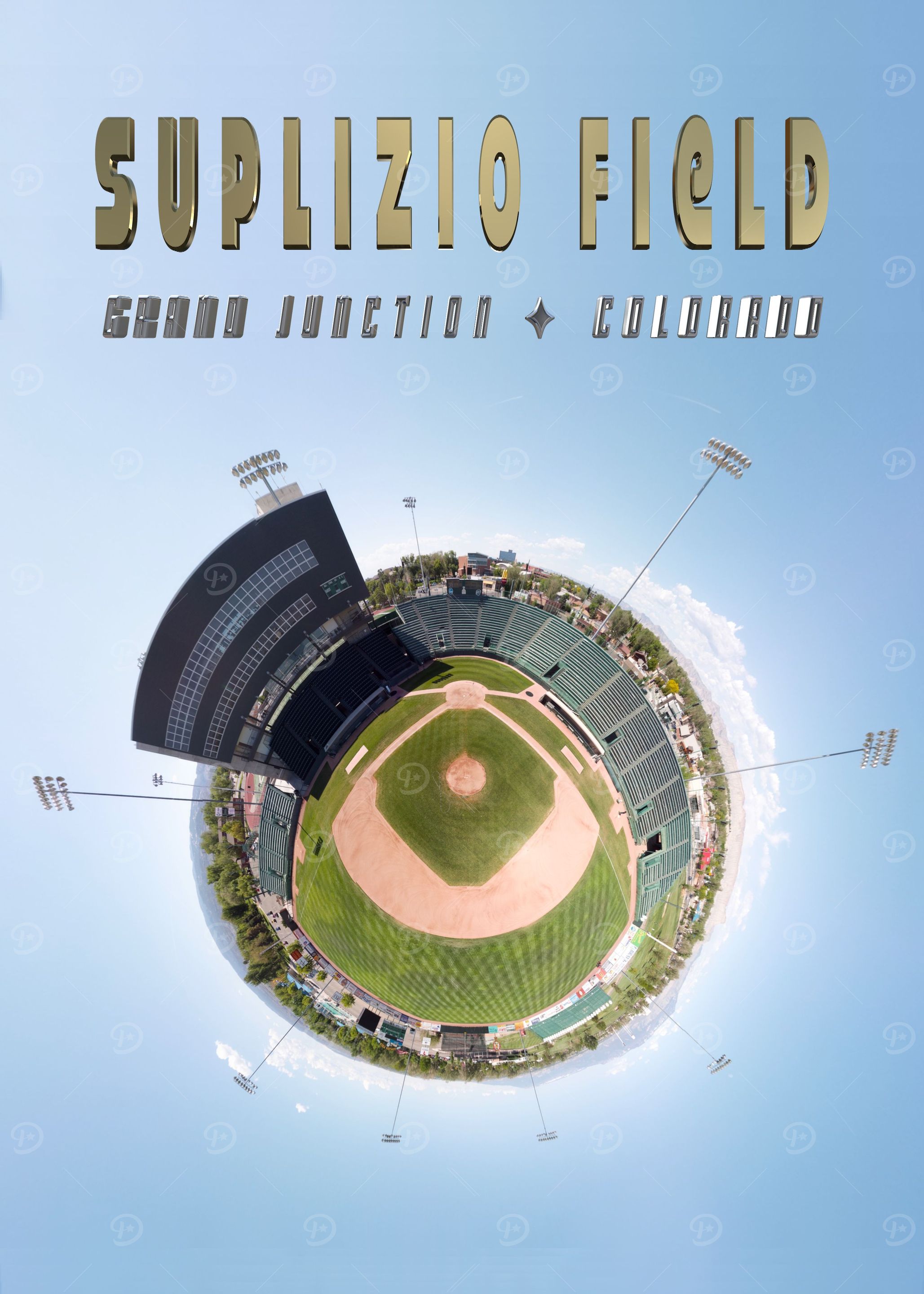 'Suplizio Field Tiny Planet' Poster, picture, metal print, paint by Mad ...