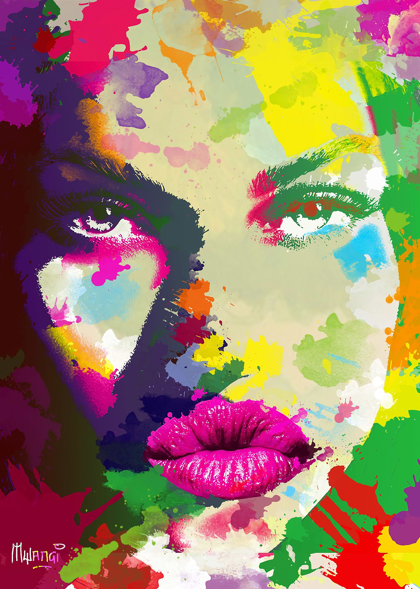 'Intensity' Poster, picture, metal print, paint by Anthony Mwangi ...