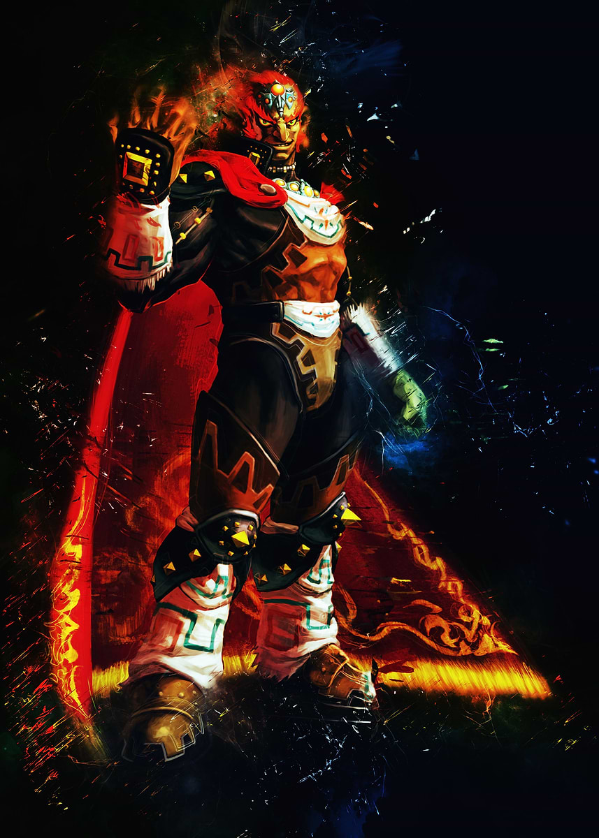 'Ganon The Legend of Zelda' Poster, picture, metal print, paint by ...