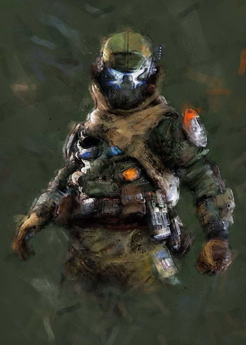 'The Pilot' Poster, picture, metal print, paint by Phoenyx | Displate