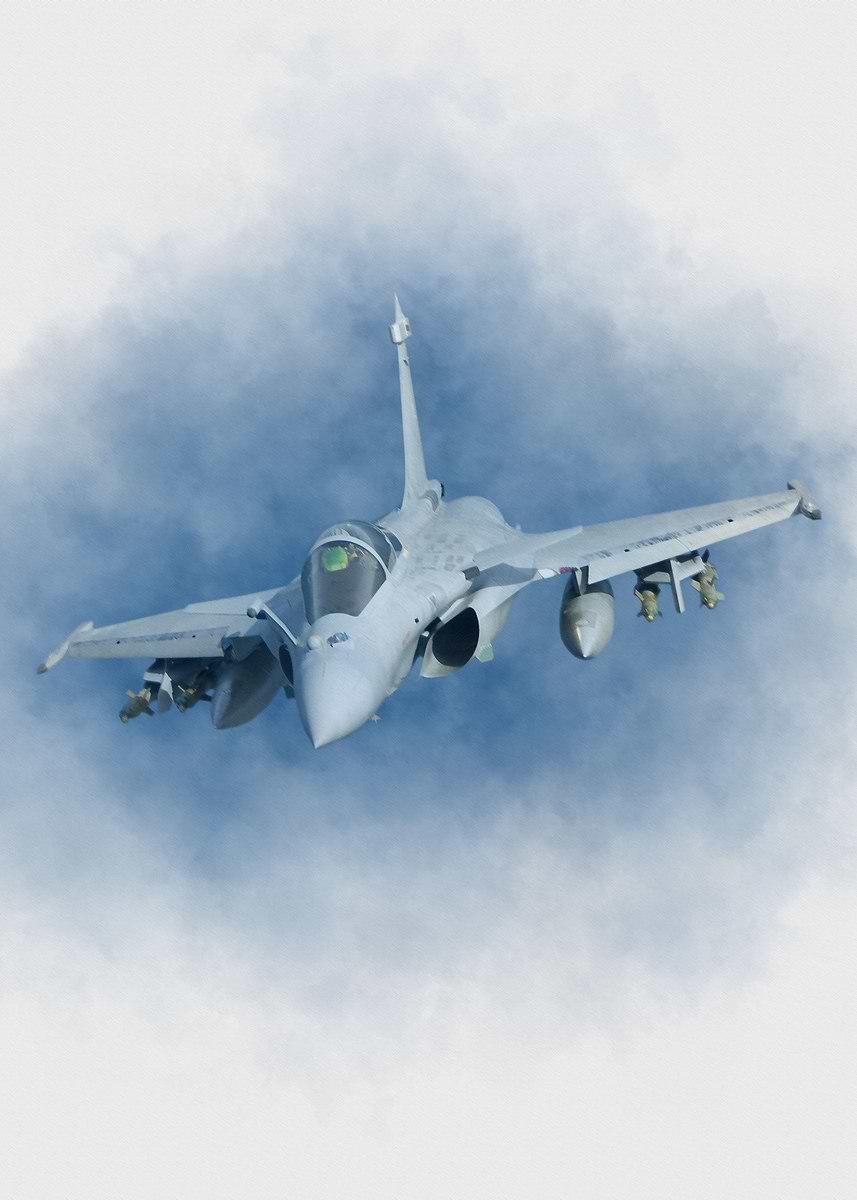 'Dassault Rafale' Poster, picture, metal print, paint by Iwoko | Displate