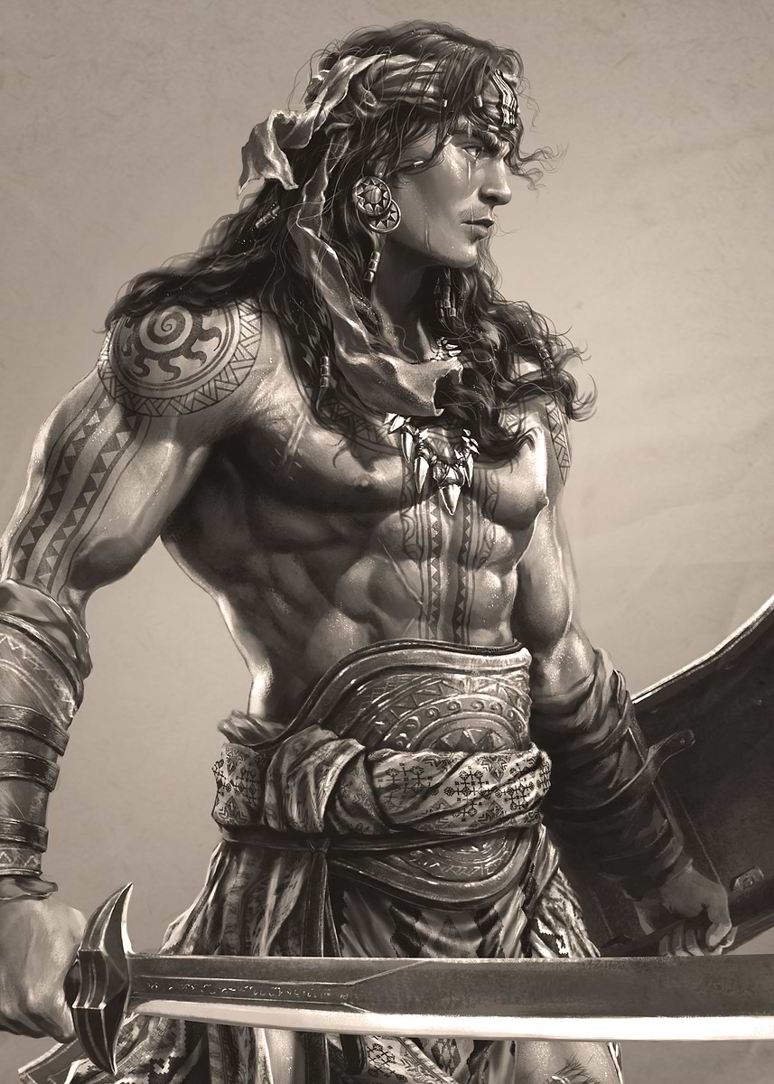 'Lapulapu' Poster, picture, metal print, paint by poyjeee | Displate