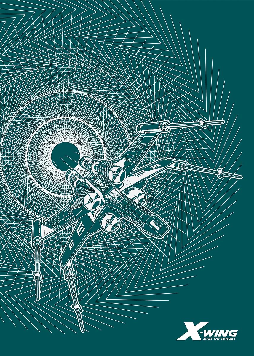 'X-Wing' Poster, picture, metal print, paint by Star Wars | Displate