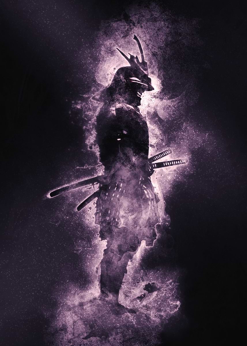 'samurai violet' Poster, picture, metal print, paint by Trần Văn Dũng ...