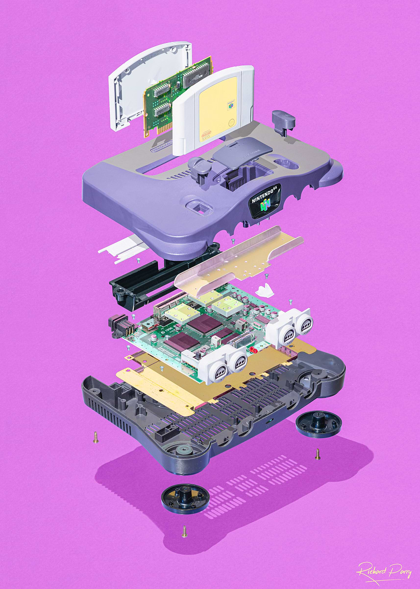 'Nintendo 64' Poster, picture, metal print, paint by Richard Parry ...